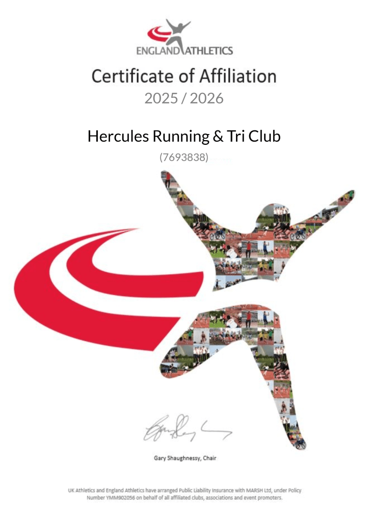 Hercules Running & Tri Club – "No Fear, Only Power" Your local Essex ...