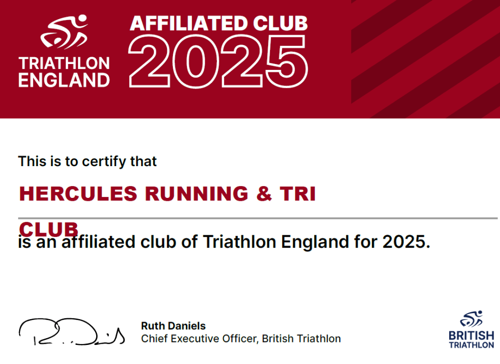 Hercules Running & Tri Club – "No Fear, Only Power" Your local Essex ...